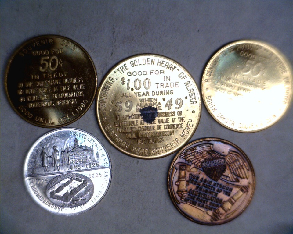 A LOT OF 5 DIFFERENT TOKENS | eBay