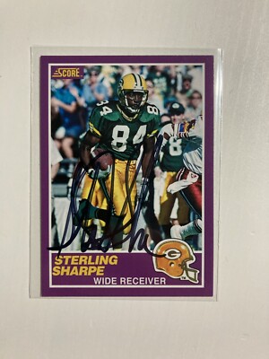 2012 Score RC Flashbacks #333S Sterling Sharpe Green Bay Packers auto ...