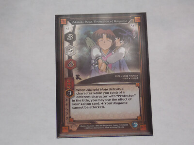 Inuyasha TCG Tensei Akitoki Hojo, Protector of Kagome Foil Uncommon #43 ...
