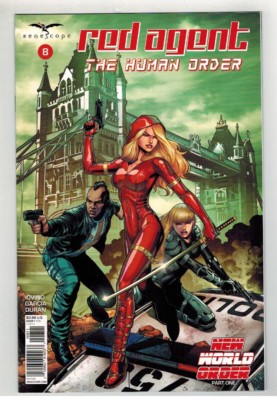 RED AGENT: THE HUMAN ORDER #8 - SEAN CHEN COVER A - ZENESCOPE/2017 | eBay