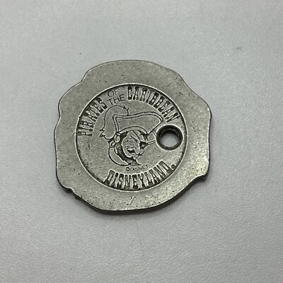 DISNEY PIRATES of the CARIBBEAN PIRATE LOGO DLR DOUBLOON COIN TOKEN NO ...