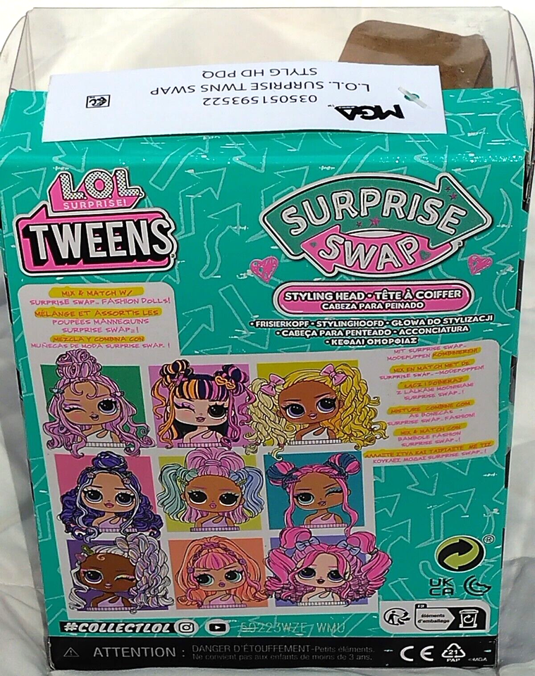 LOL Surprise! Tweens Surprise Swap Styling Head - Style My Hair! 1 Set ...