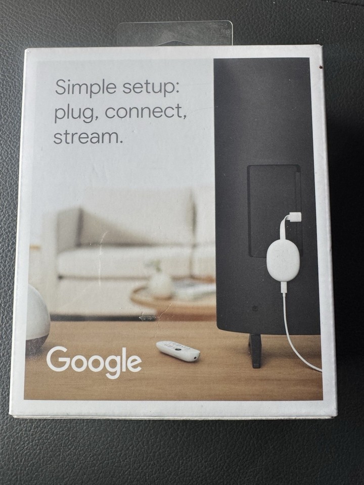 Google Chromecast with Google TV Streaming Media Player 4K HDR New ...