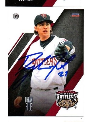 Dylan File signed autographed 2018 Wisconsin Timber Rattlers team card ...