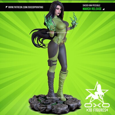 Shego (1) Unpainted 1/12 resin model kit and base OXO | eBay