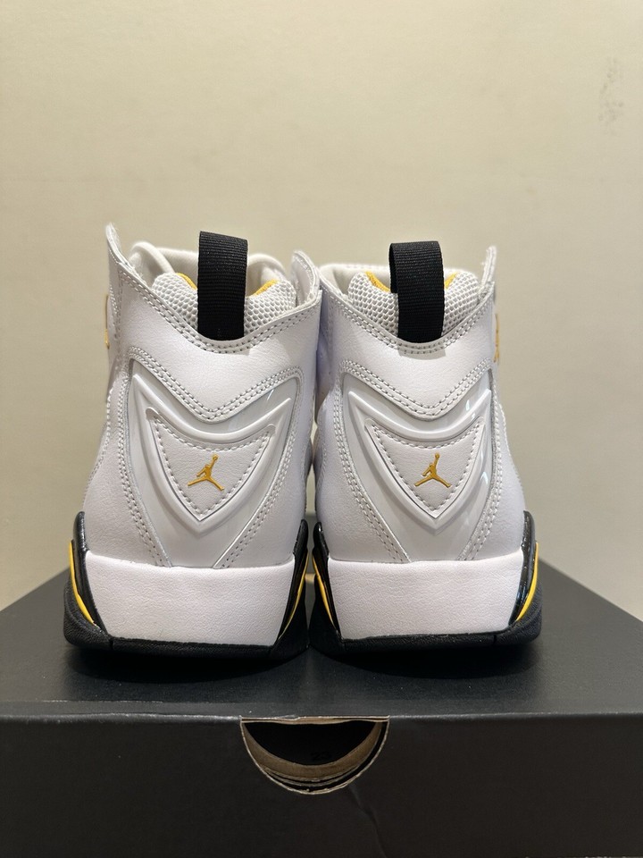 NIB $150 Men's Jordan True Flight White/Black-Yellow Ochre 342964 107 ...