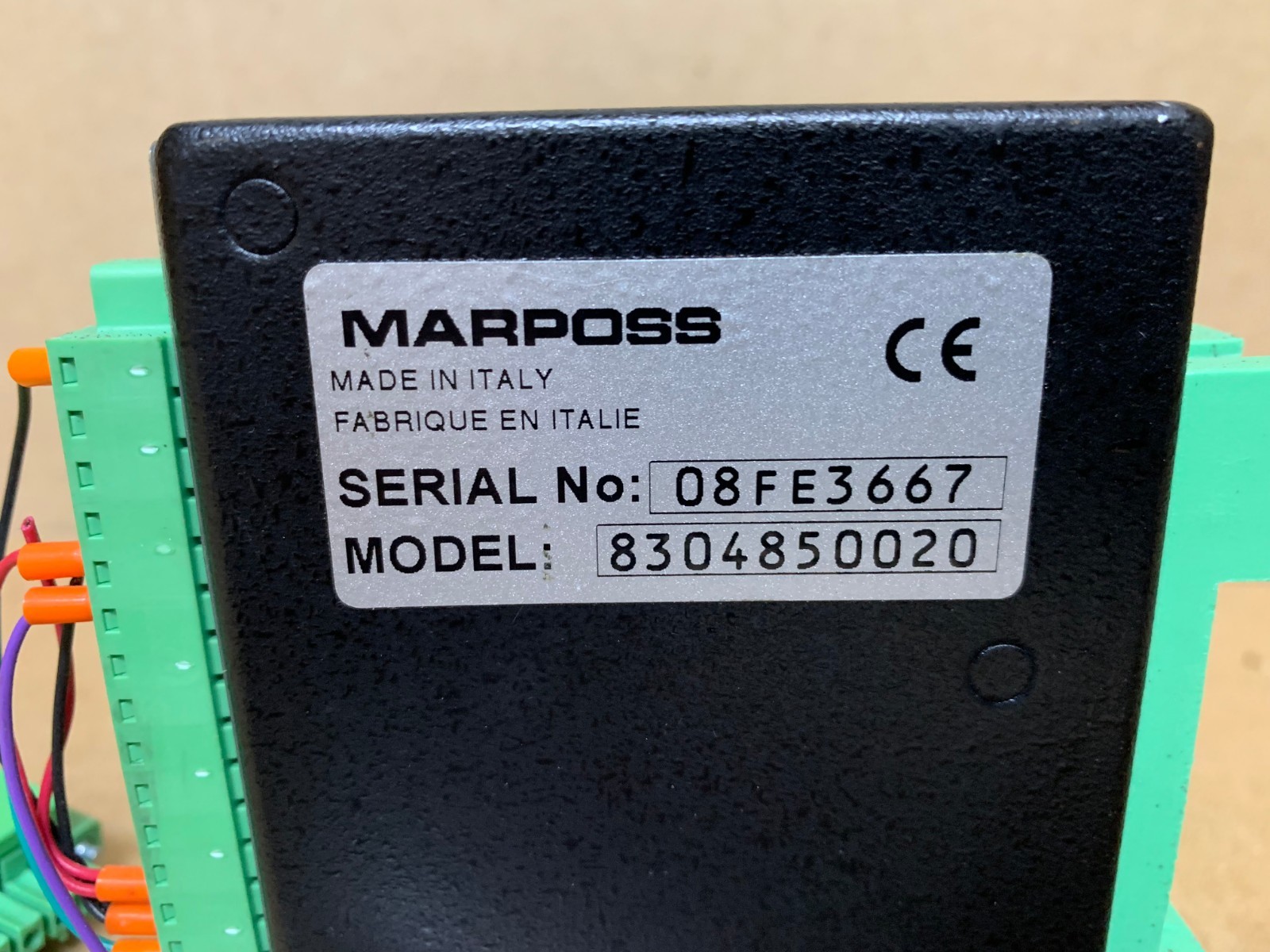 MARPOSS E83C MODEL 8304850020 PROBING SYSTEM MACHINE INTERFACE ...