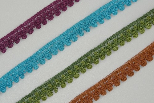 1.2 cm wide Braid Trim-Upholstery Braided Sew Edging Jacquard Border ...