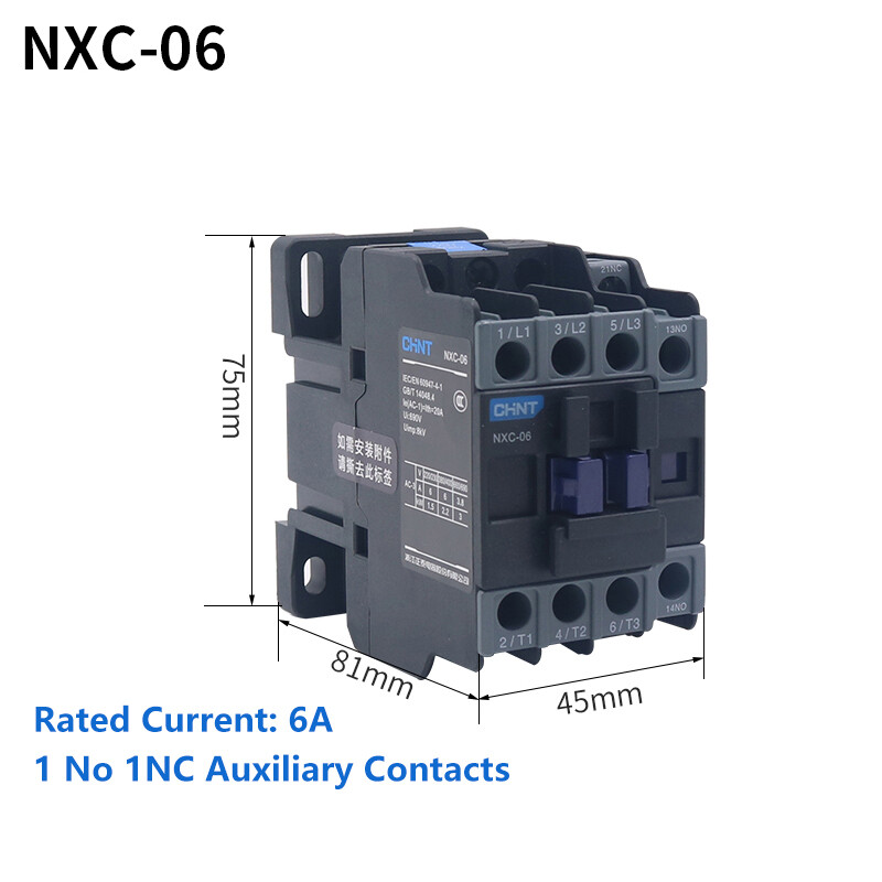 AC Contactor 6-100A Normally Open/Closed 3 Pole 24/36/110/220/380V Coil ...