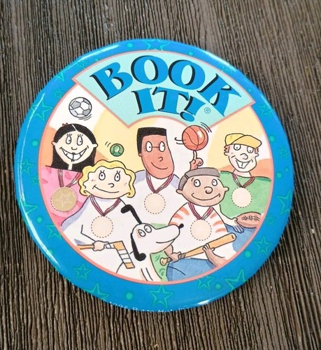 Pizza Hut 1995 Book It! Pin Pinback Button Brooch Sports Theme | eBay