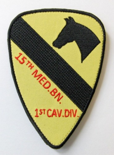 US 15th Med Battalion 1st Cavalry Division Military Patch Embroidered ...