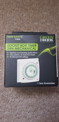 Quality Plug box timer 24hr Mechanical Green Brook Electrical Timer ...