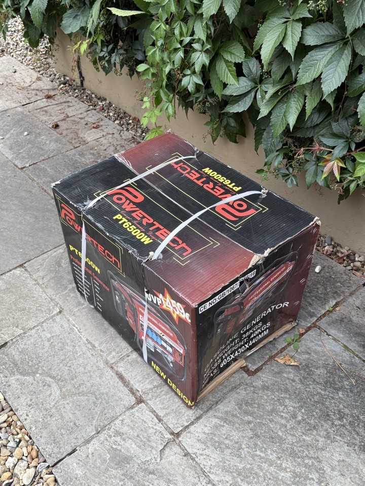 Powertech Petrol Generator 6500w 4 Stroke Portable Power Backup Site ...