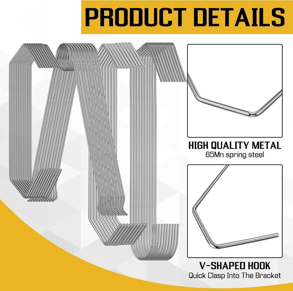 125 Pcs Powder Coating Hooks, Powder Coating Kit for Most Common Scenarios, 4... | eBay