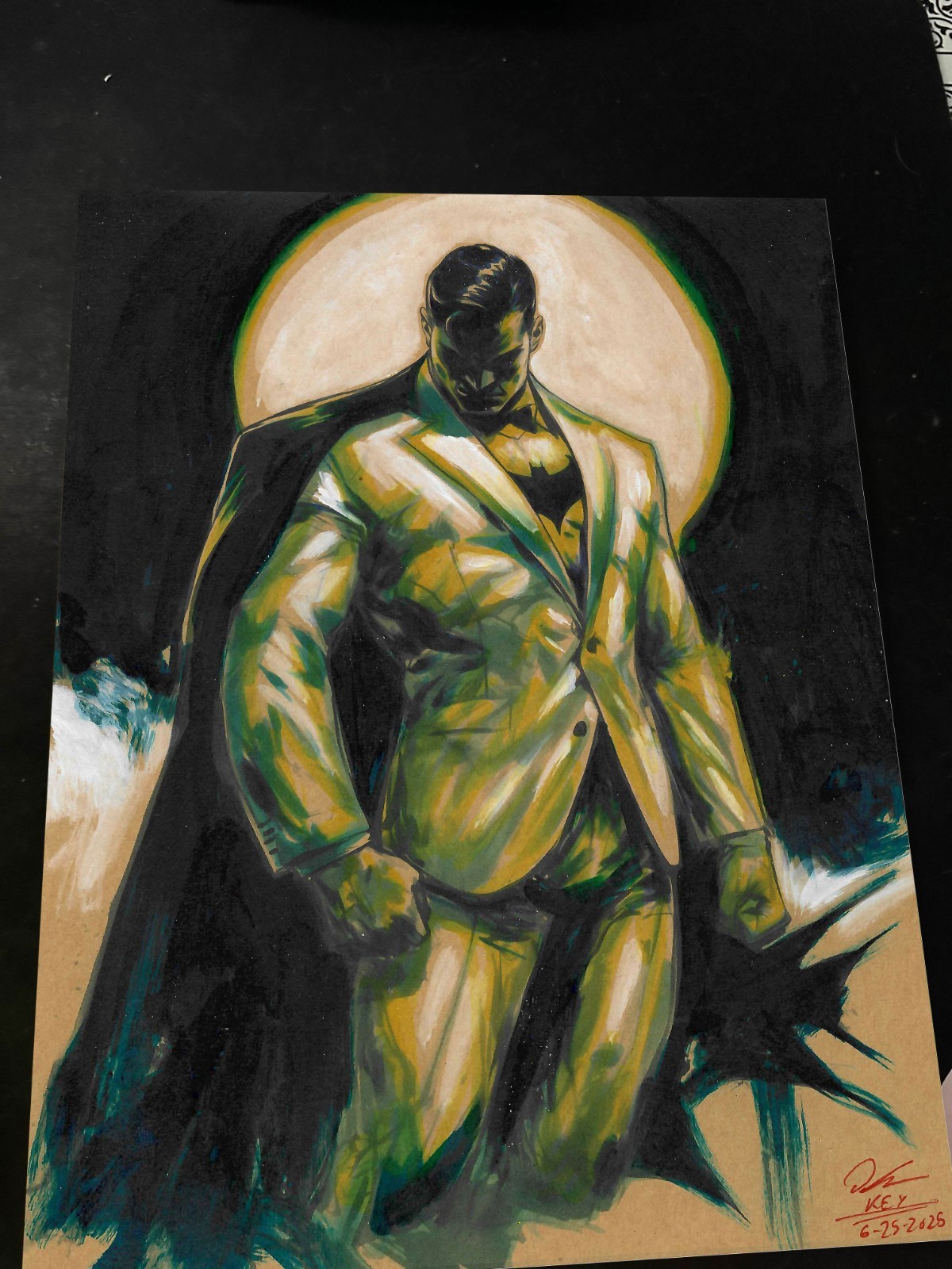 Batman Art Print Signed 8.5x11 | Art by Keyeske | eBay