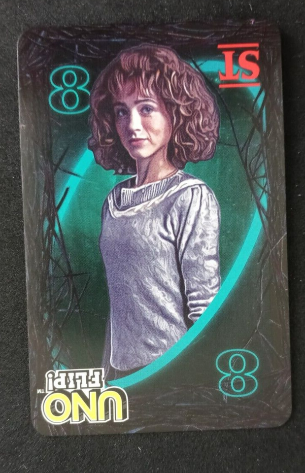 2017 Stranger Things Uno Flip! Card Yellow Dustin Henderson #2 (B) | eBay