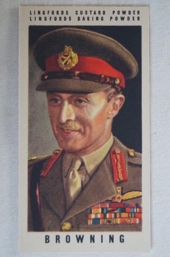 War Leaders British Vintage 1950 Lingford Card Sir Frederick A.M ...
