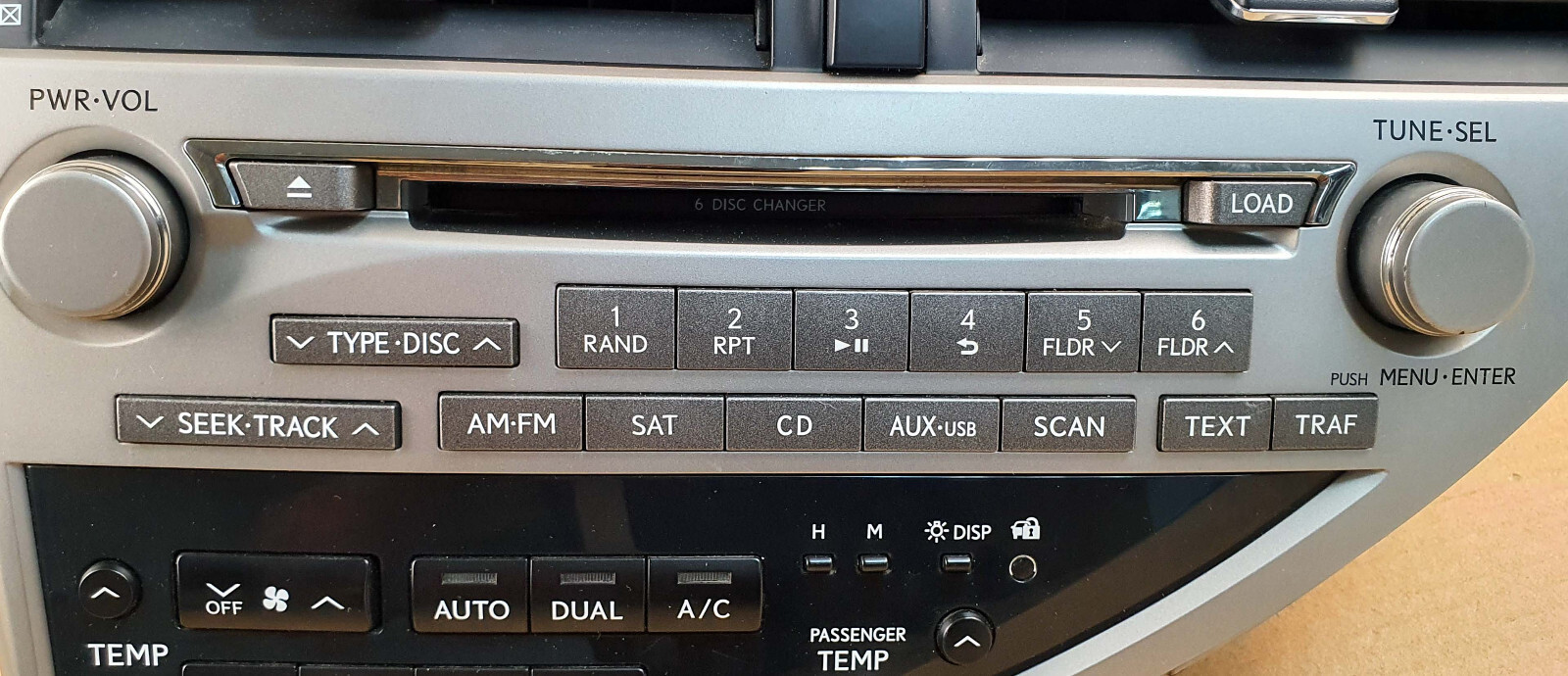 LEXUS RX350 RX450H 09-15 AM FM SAT Radio 6 Disc Changer MP3 CD Player ...