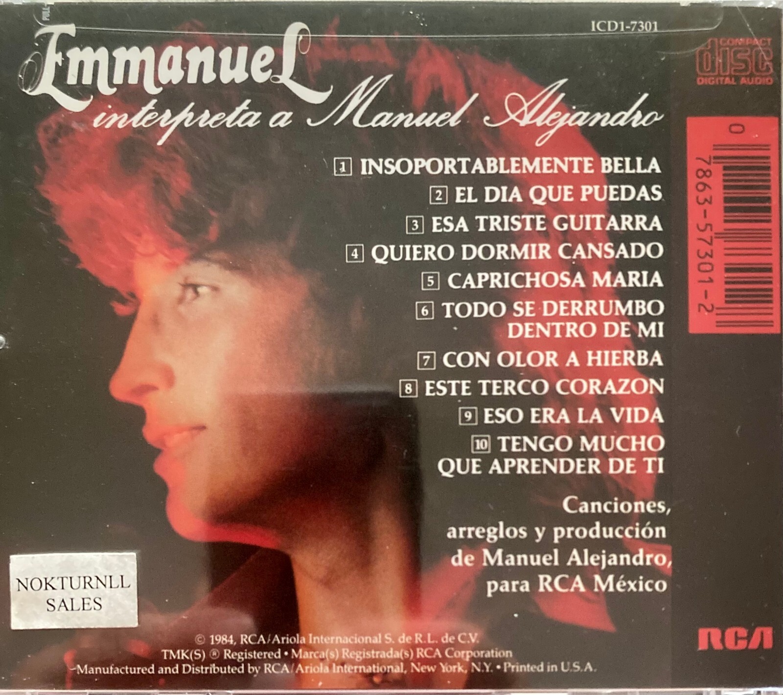 Intimamente by Emmanuel (CD, 1989) for sale online | eBay