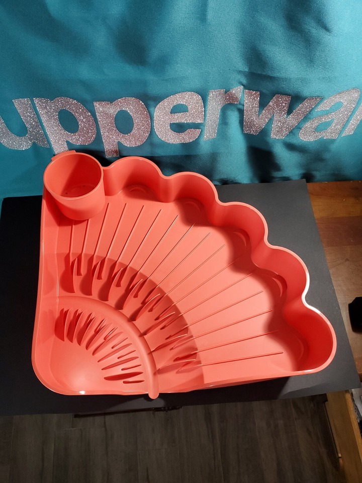 Tupperware Easy Dry Tray Shaped Dish Drainer Rack New | eBay