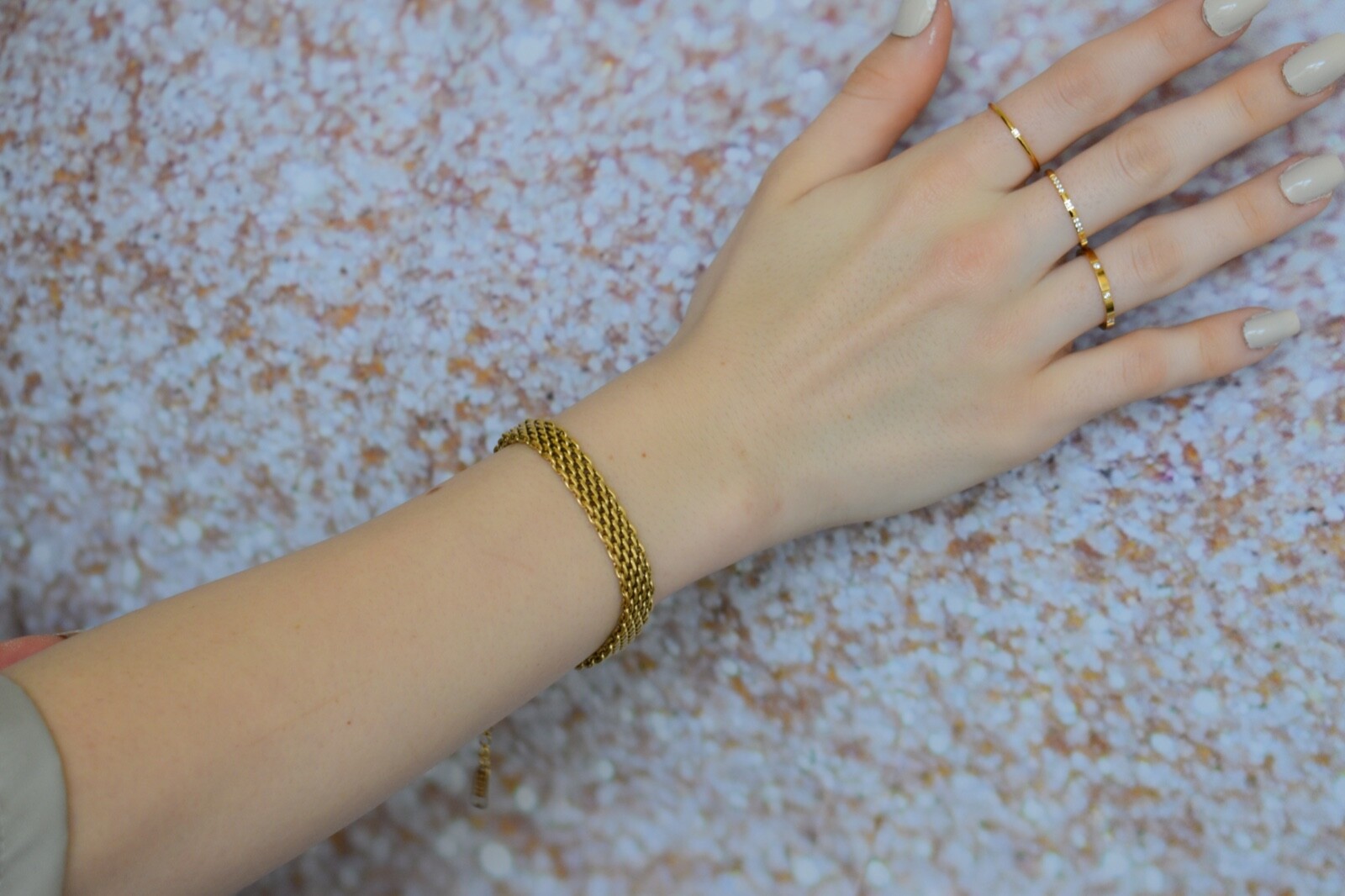 Mesh Bracelet · Gold Filled Chain Retro Bracelet · Woven Mesh Best ...