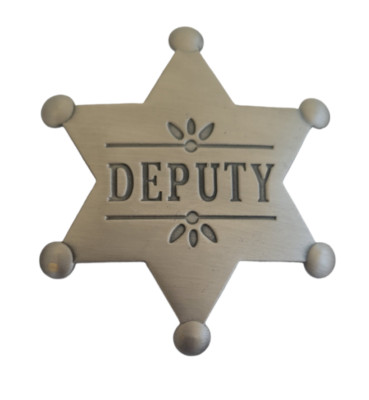 Replica Deputy Badge Silver Finish 2" Novelty Western Badge | eBay