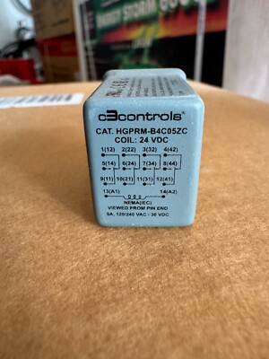 C3 CONTROLS HGPRM-B4C05ZC RELAY 24VDC | eBay