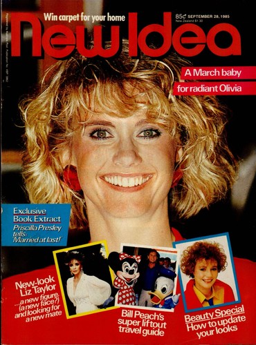 New Idea - Sept. 28, 1985 - Olivia Newton-John, Liz Taylor, Priscilla ...