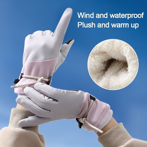 Thick Full Finger Gloves Touch Screen Mittens Outdoor Sports Supplies ...