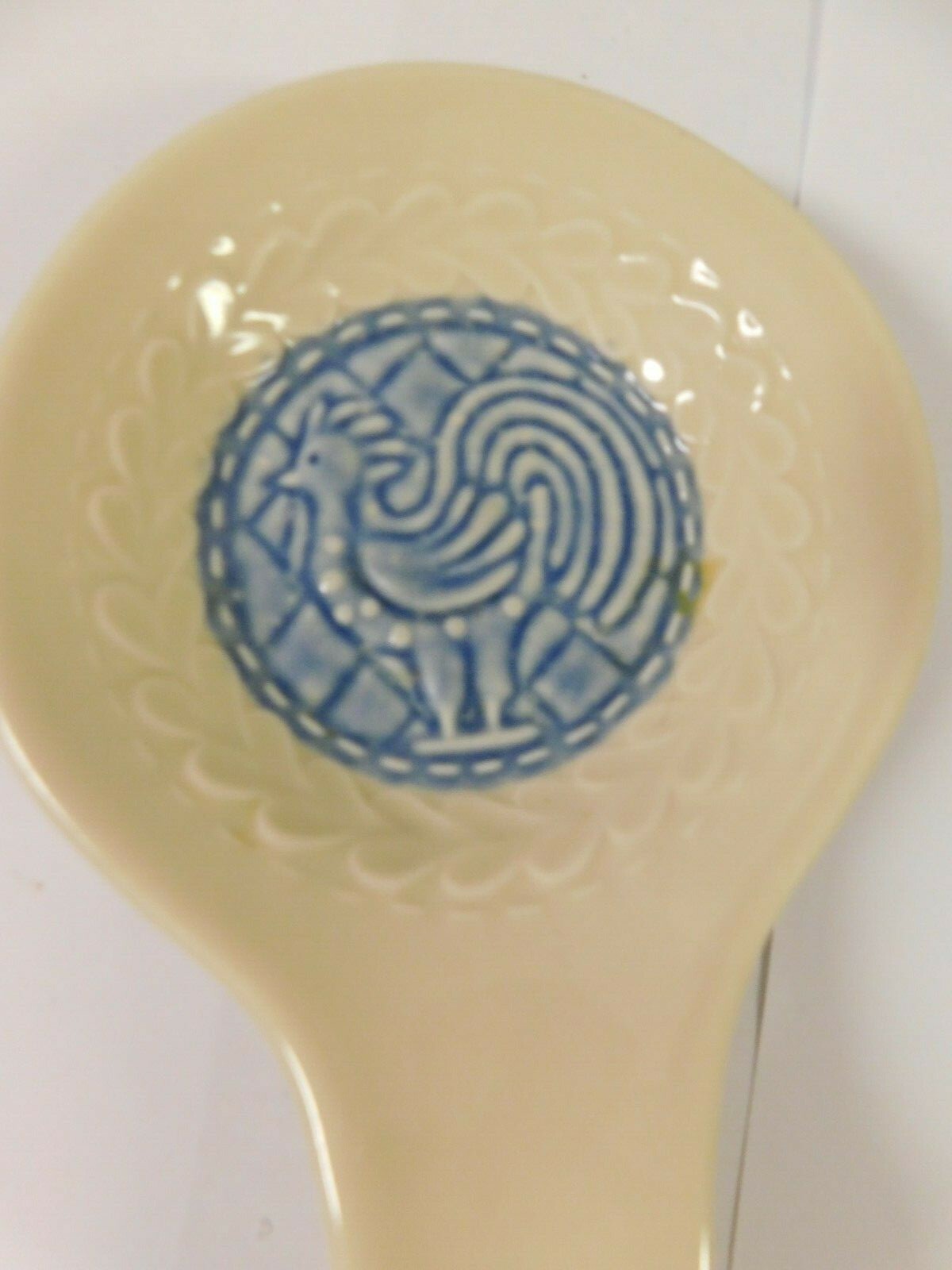 Longaberger American Craft Originals Rooster Blue Spoon Rest USA | eBay