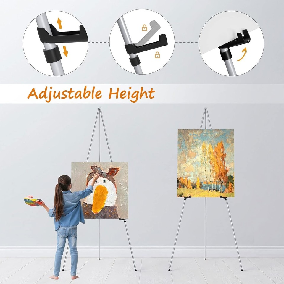 2 Sturdy Display Easel Stand for Wedding Instant Tripod Portable Floor ...