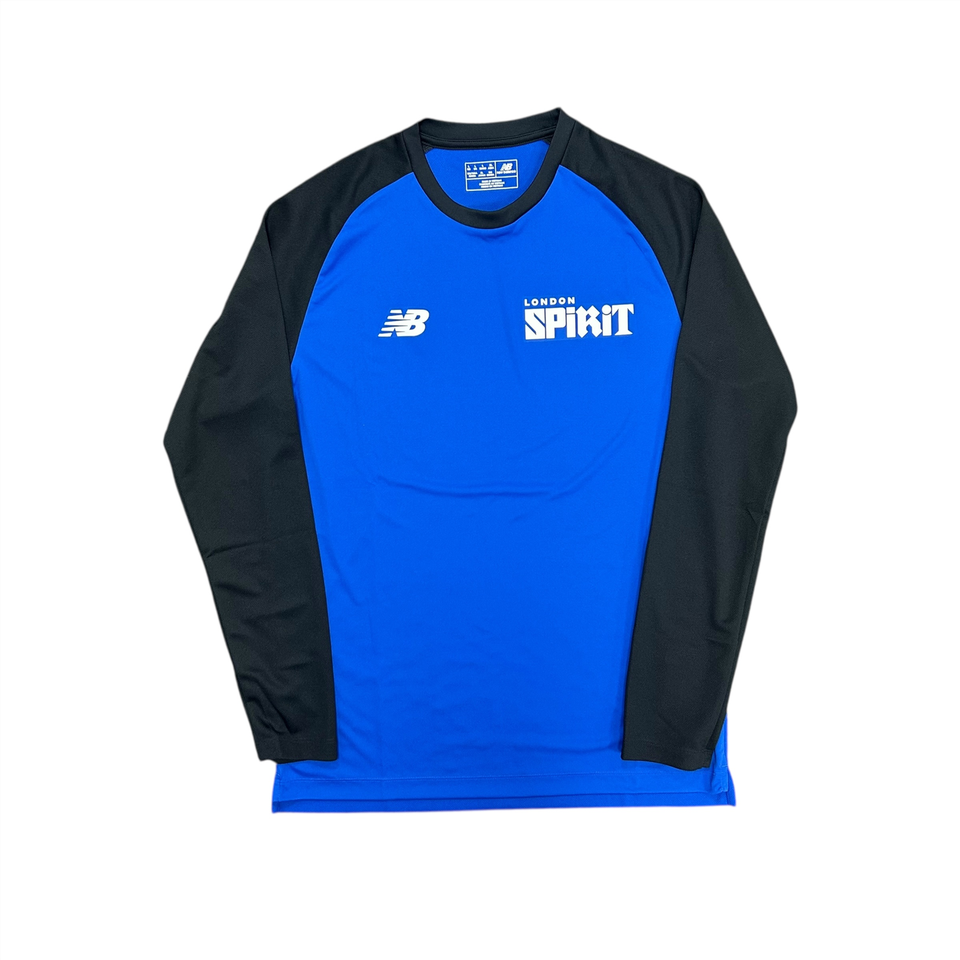 London Spirit Cricket T-Shirt (Size L) Men's New Balance Long Sleeve ...