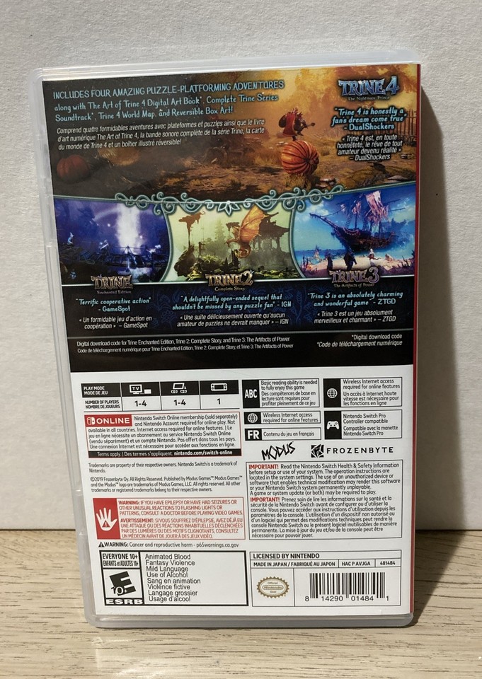 Trine: Ultimate Collection, Only Trine 4 On Cart (Nintendo Switch) No ...