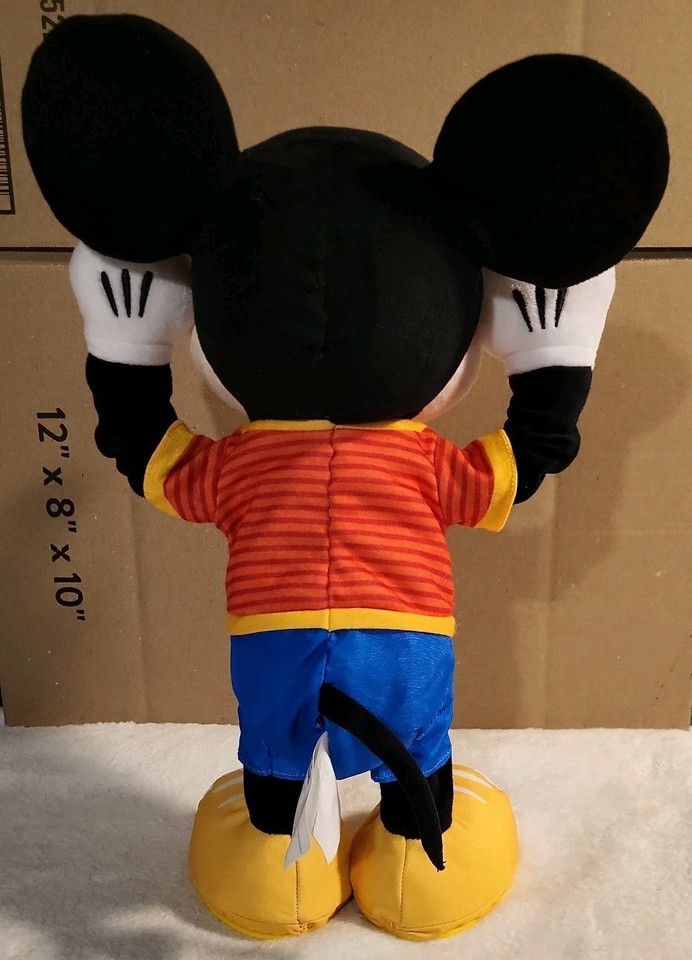 Disney Jr Mickey Mouse Head Shoulders Knees Toes Dancing Singing Plush ...