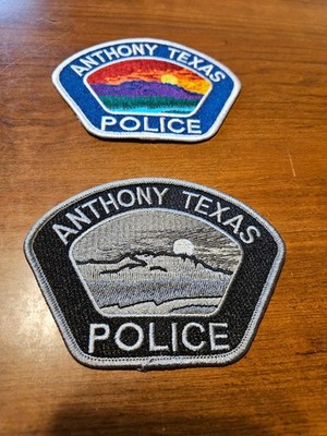 Anthony Texas Police Department Shoulder Patches (Pair--1 Subdued & 1 ...