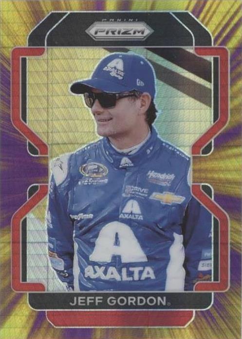2022 Panini Prizm - Pro Files Jeff Gordon #74 Purple & Yellow Hyper Prizm for sale online | eBay