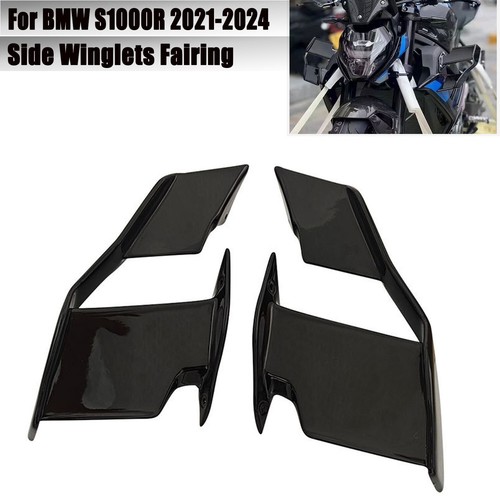 Black Glossy For BMW S1000R M1000R 2021-2024 Side Winglets Spoiler ...