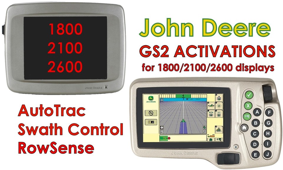 AutoTrac/Swath Control/RowSense Activation compatible w. John Deere GS2 ...