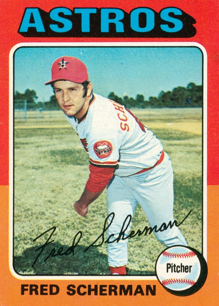 1975 Topps Baseball Card #252 Fred Scherman Houston Astros | eBay