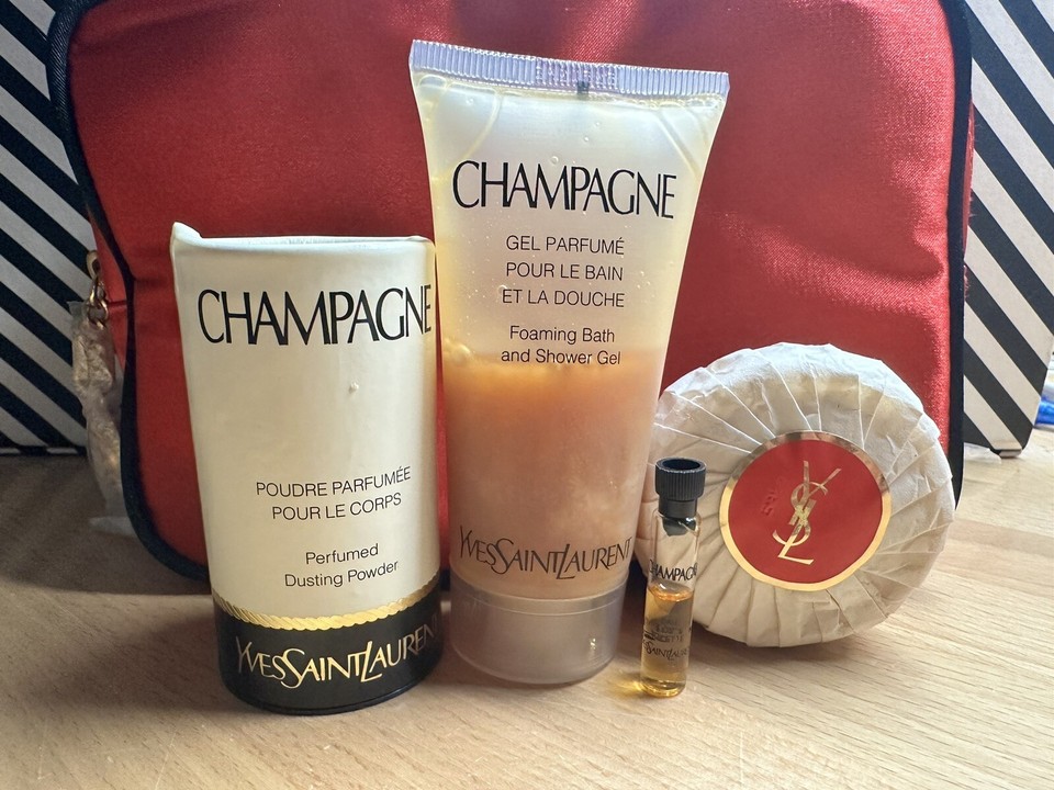 Yves Saint Laurent Ysl Champagne Powder Soap Gel Parfum Gift Set ...
