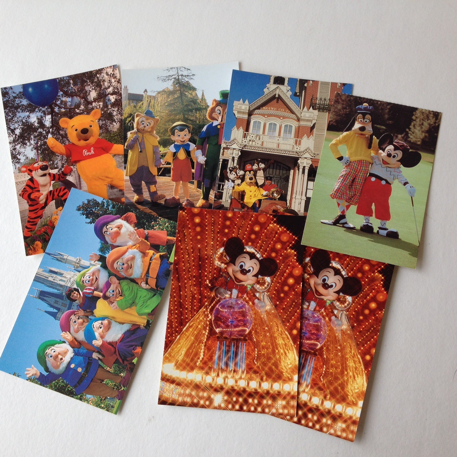 Walt Disney World Postcards (lot/bundle of 7) WDW Mirro-Krome pre-1996 ...