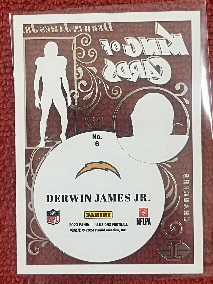 2023 Panini Illusions DERWIN JAMES JR King of Cards Acetate Los Angeles ...