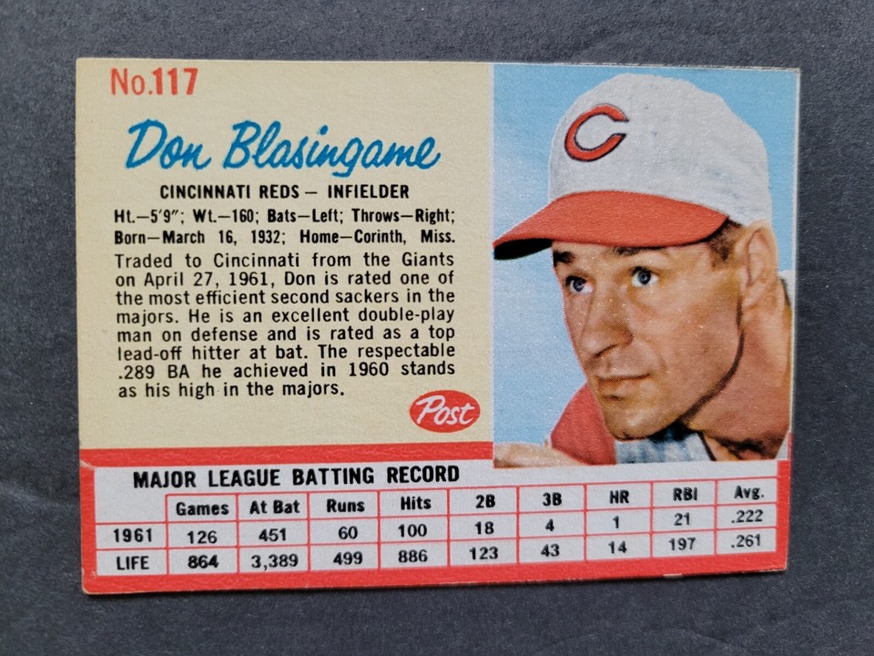 1962 POST CEREAL BASEBALL CARDS Pick your Player Complete your set #101 ...