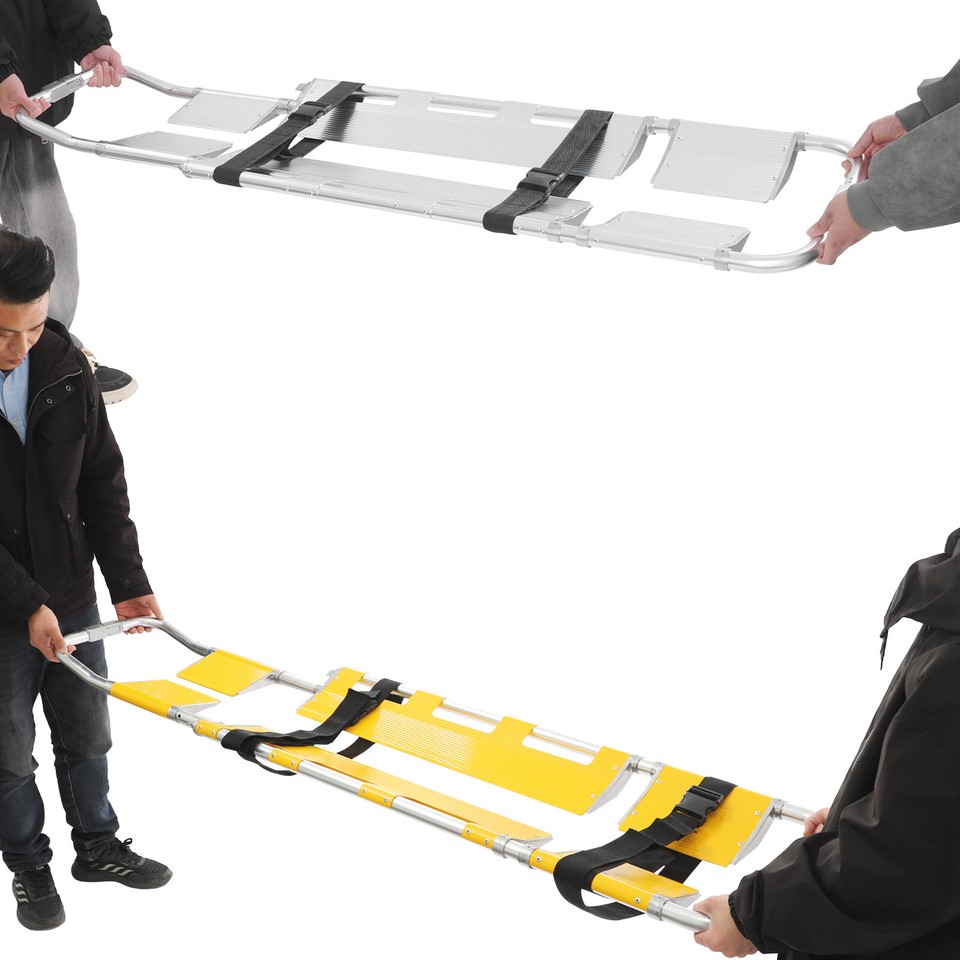 Foldable Stretcher, Portable Stretcher with Adjustable Length, Patient ...