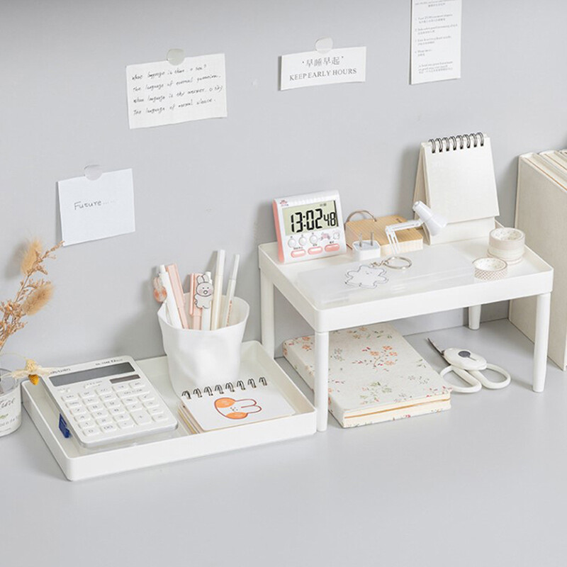 Multifunctional Shelves Double Layer Storage Shelf Desktop Cosmetic ...