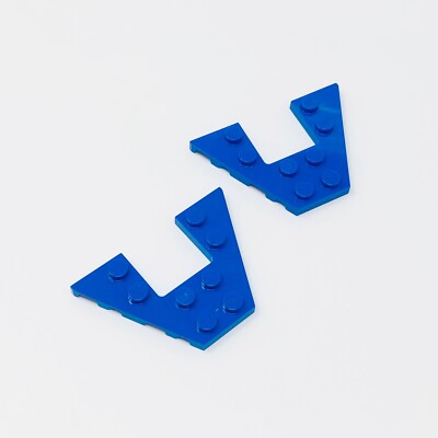 47407 LEGO Part Wedge Plate 4x6 BLUE (2) | eBay