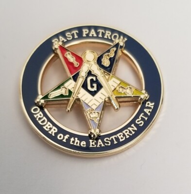 ORDER OF EASTERN STAR Past Patron lapel pin OES layered pin | eBay