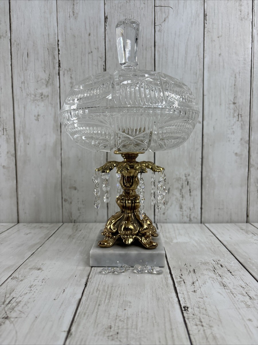 Crystal Compote With Marble Base