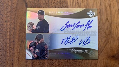 2005 Upper Deck Dual Signature Reflections Auto Jose Capellan Merkin ...