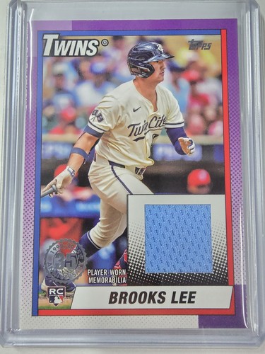 2025 Topps Series 1 Brooks Lee Rookie Twins Jersey Relic | eBay